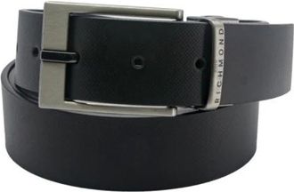 John Richmond Homme, Accessoires, Noir, Taille: 100 CM Reversible Belt Jr-C04