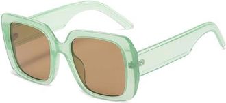 Generic Lunettes De Soleil Polaris&eacute;es Fashion Square &Agrave; Grande Monture For Hommes Et Femmes, Id&eacute;ales For Le Sport, La Plage, Les Vacances Et Les F&ecirc;tes.(Green)