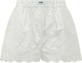 Msgm Msgm, Femme, Shorts, Blanc, Taille: 40 FR Shorts