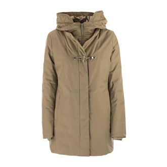 Fay Toggle Hooded Parka - - Coats - Damen - Braun - M