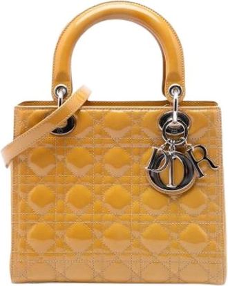 Dior Pre-owned Lady Dior - Femme - Pre-owned - Jaune - Taille: ONE Size