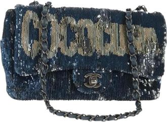 Chanel Sac bandouli&egrave;re vintage Pre-owned - Femme - Pre-owned - Bleu - Taille: ONE Size