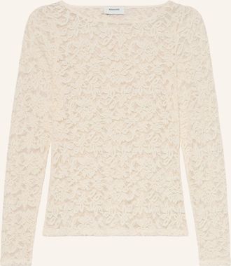Rosemunde Longsleeve Delicia Aus Spitze weiss