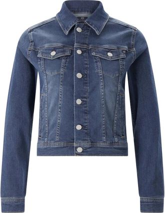 AG - Adriano Goldschmied Femme, Vestes, Bleu, Taille: 40 FR Veste en jean droite