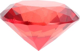 Cabilock Kristall Diamant Deko Ornament 60mm Aus Kunstglas Für Hochzeit Zuhause Brautparty Rot Dekoratives Bastel Diamant Accessoire