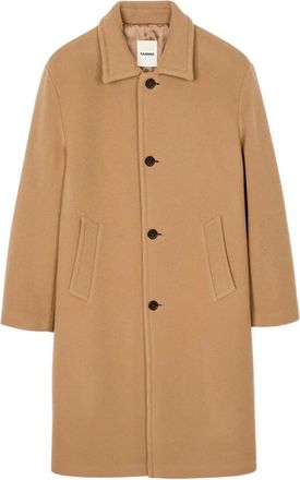 Sandro Mantel mit Knopfverschluss - Braun