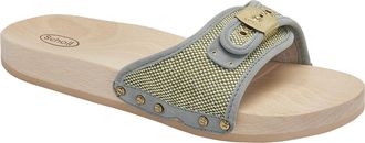 Scholl Damen Pescura Flat Flex Sandale, Light Green, 41 EU