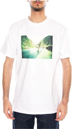 Obey Homme, Tops, Blanc, Taille: XL Skateistan Photo T-Shirt