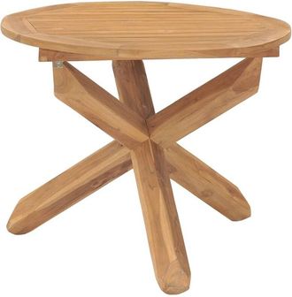 vidaXL Garten-Esstisch &Oslash;90x75 cm Massivholz Teak Vidaxl