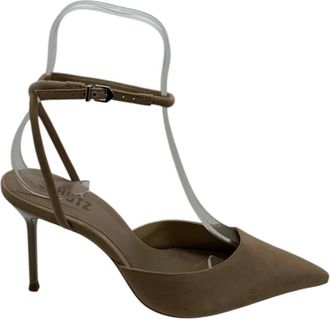 Schutz Femme, Chaussures, Beige, Taille: 39 EU Slingback Tacco Lucido