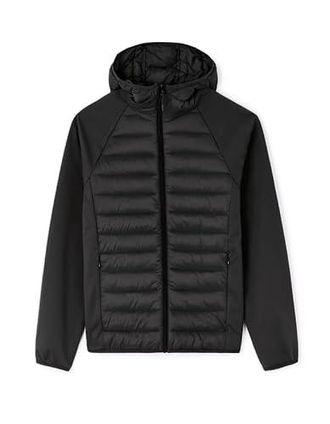 Celio Doudoune Softshell pour homme 1145191, Noir/transparent, M