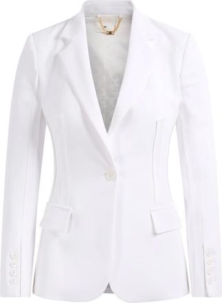 Elisabetta Franchi Femme, Vestes, Blanc, Taille: 38 FR Giacca