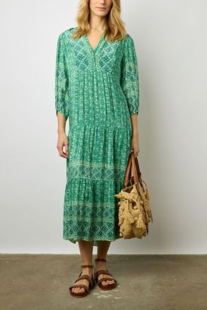 Gerard Darel Robe longue et droite - EMI - Emeraude