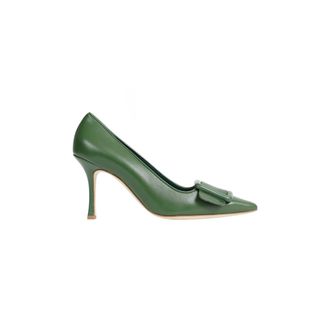 Manolo Blahnik Maysalepump 90 Buckle Detail Pumps