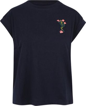 Essentiel Femme, Tops, Bleu, Taille: 38 FR T-shirt &agrave; col rond