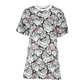 Cavalli Femme, Robes, Blanc, Taille: 42 FR Robe courte blanche avec col rond