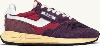 Autry SNEAKERS REELWIND AUS NYLON UND WILDLEDER IN AMARONE UND PLUM
