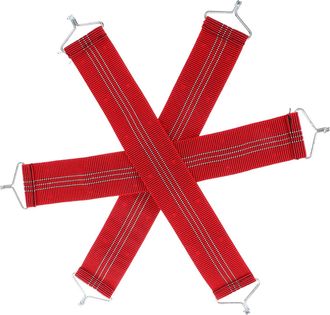 BESPORTBLE 3 Stück Pack Verstärkte Elastische Befestigungsgurte für Relaxsessel und Gartenstühle Reißfestes Strapazierfähiges Material Rissfeste Stuhlgurte Rot