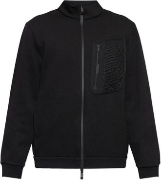 Moncler Homme, Sweatshirts et sweats &agrave; capuche, Noir, Taille: XL SweaT-shirt zipp&eacute; en coton avec logo
