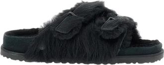 Birkenstock Sandalen - Becomes Berlin Z&uuml;rich Pony Shearling 1774 - Gr. 36 (EU) - in Schwarz - f&uuml;r Damen