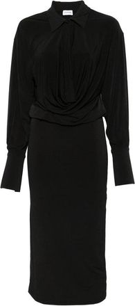 Andamane Lilia Midi Dress - Deep v Collar Midi Dress