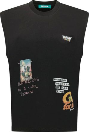 Barrow Barrow, Homme, Tops, Noir, Taille: S Top sans manches en jersey