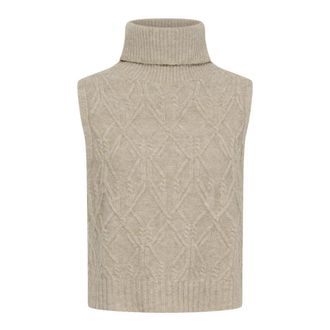 Cream Strickware - - Knitwear - Damen - Beige - XS/S