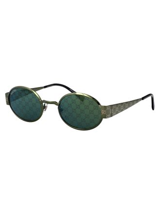 Gucci GG1854S GG Logo Green Lens Sunglasses - Green