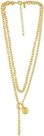 Dansk Copenhagen Chunky Ball Anh&auml;nger Halskette Goldplattierung - - Accessories - Damen - Gelb - ONE SIZE