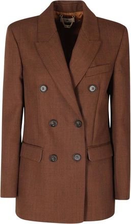 Elisabetta Franchi Veste en laine - Femme - Vestes - Brun - Taille: 36 FR