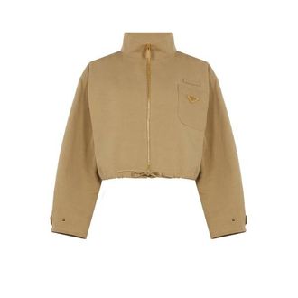 Prada Blouson en coton et lin