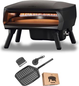 Witt Witt PICCOLO Rotante 16 Bundle Gas Pizzaofen rotierend 1 Brenner 7 kW Matt Schwarz 100001419