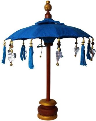 Ancient Wisdom Ancient Wisdom - Parasol Bali Home Decor - Coton - Turquoise - 40cm- Vendu par 1