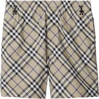 Burberry Homme, Maillots de bain, Gris, Taille: 2XL Check Swim Shorts