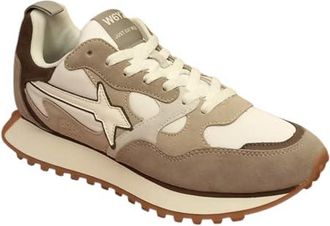 W6YZ Loop-M Baskets Mode Casual Homme, Taupe White Chestnut, 42 EU