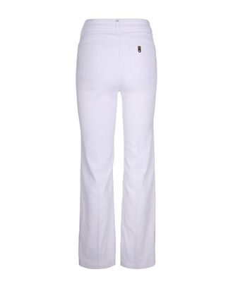 Liu Jo Womens Flare Jeans Optical White Cotton