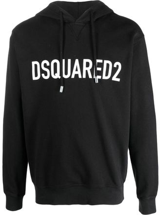 Dsquared2 hoodie à logo imprimé - Noir