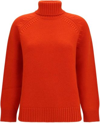 P.A.R.O.S.H. Rollkragenpullover aus Kaschmir - - Knitwear - Damen - Rot - M