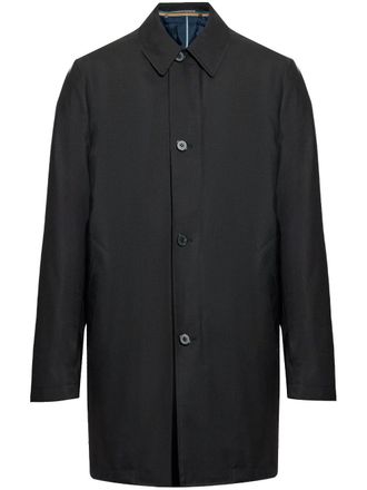 Paul Smith Klassischer Wollmantel - Schwarz