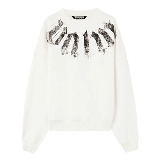 Palm Angels Loose Crew Sweatshirt - - Sweatshirts & Hoodies - Herren - Wei&szlig; - XS