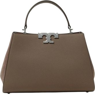 Tory Burch Femme, Sacs, Brun, Taille: ONE Size Élégant sac à main en cuir avec poignée supérieure et logo signature