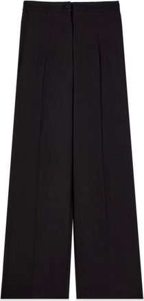 Oltre Femme, Pantalons, Noir, Taille: 36 FR Pantalon palazzo &agrave; jambes larges en cr&ecirc;pe