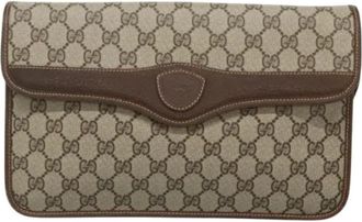 Gucci Pre-owned Cuir sacs-gucci - Femme - Pre-owned - Beige - Taille: ONE Size