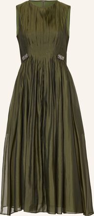 Max Mara Abendkleid Wally Mit Seide Und Plissees gruen
