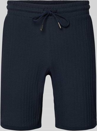 Bugatti Shorts mit Strukturmuster und elastischem Bund