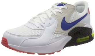 Nike Nike Jungen Unisex Kinder Air Max Excee (ps) Laufschuh, White Hyper Blue Bright Cactus Track Red, 28.5 EU