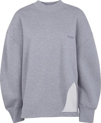 The Attico Femme, Sweatshirts et sweats &agrave; capuche, Gris, Taille: 32 FR SweaT-shirt ras du cou