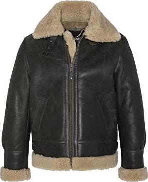 Schott NYC Blouson Bombardier Schott Ref 55065 Kaki - Vert - XL