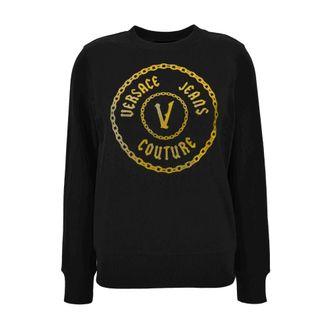 Versace Jeans Couture Femme, Sweatshirts et sweats à capuche, Noir, Taille: 34 FR Pulls