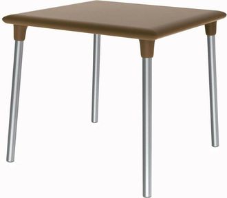 Resol new flash Table Carrée Intérieure, Extérieure 90x90 Chocolat